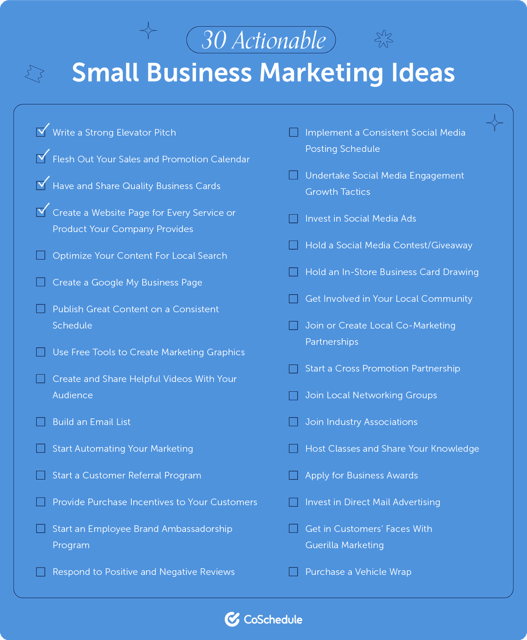 30 Small Business Marketing Ideas: Best Practices To Attract Customers