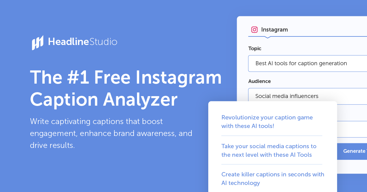 The #1 Free Instagram Caption Analyzer