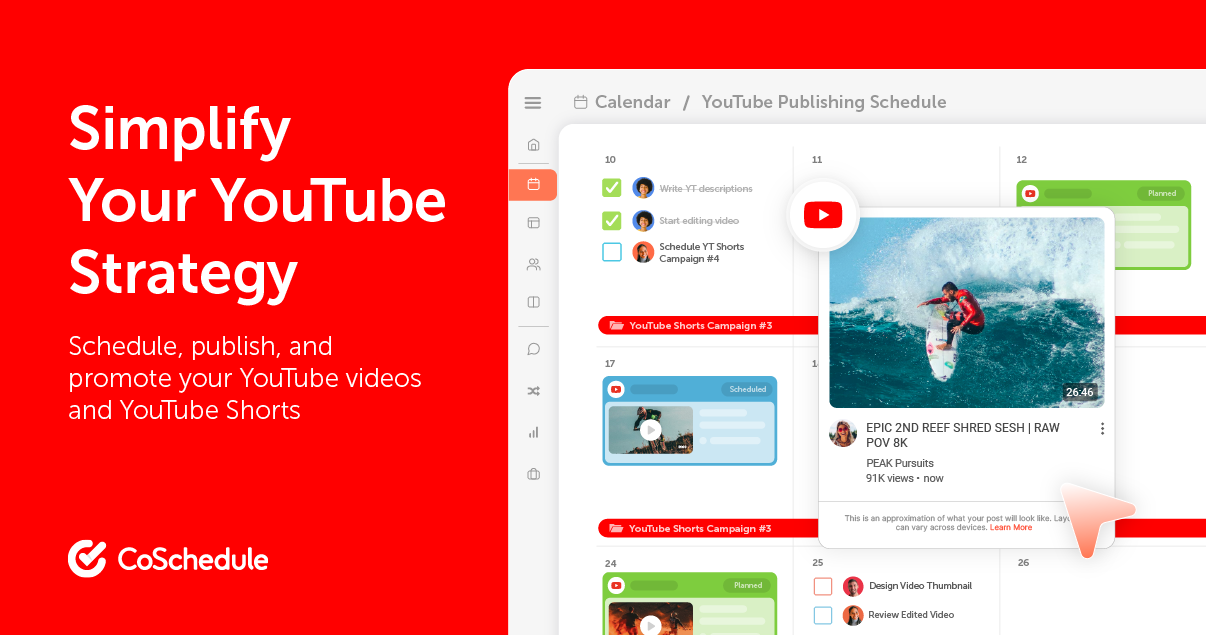 YouTube Scheduler | CoSchedule